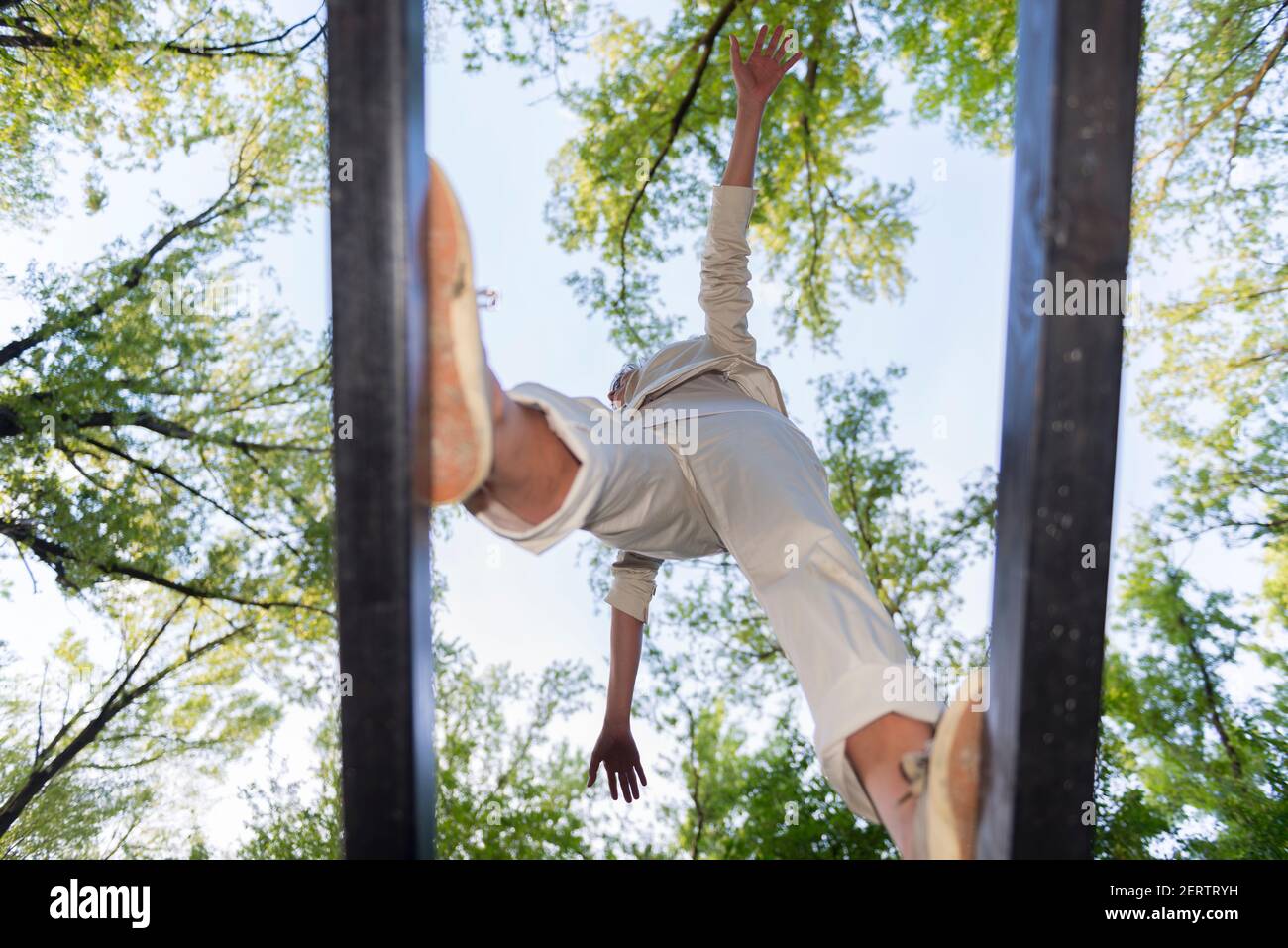 Holding balance pole hi-res stock photography and images - Alamy