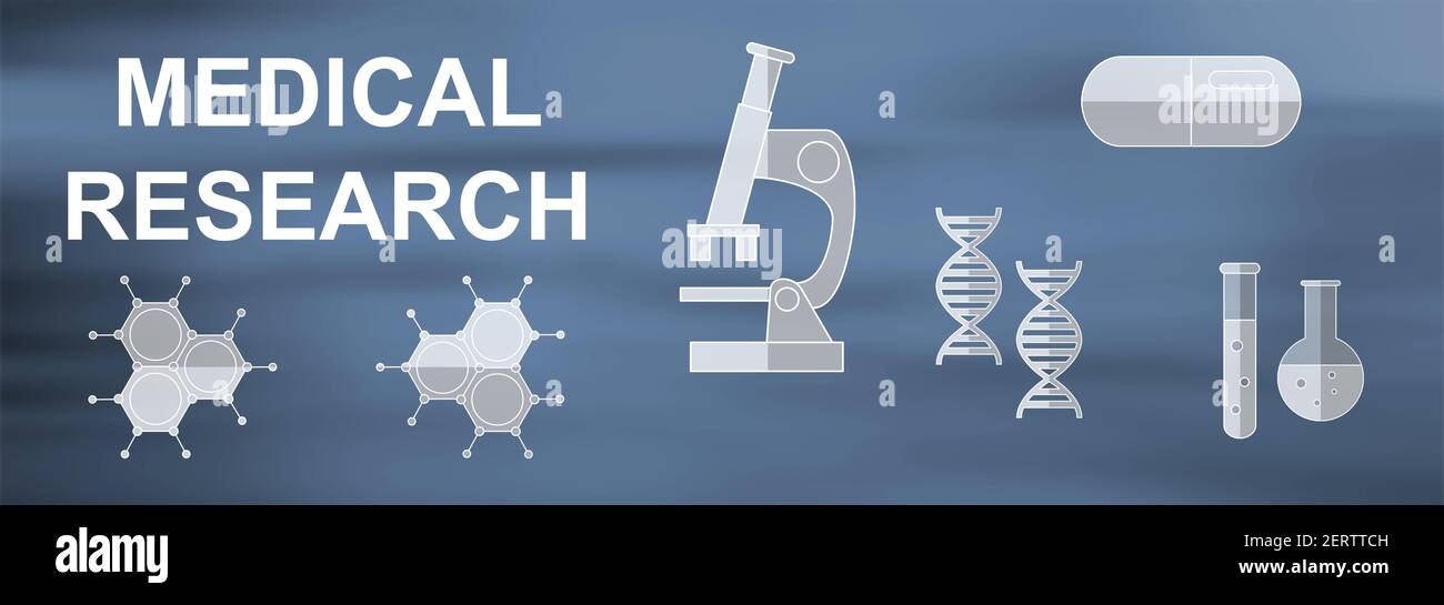 Illustration of a medical research concept Stock Photo - Alamy