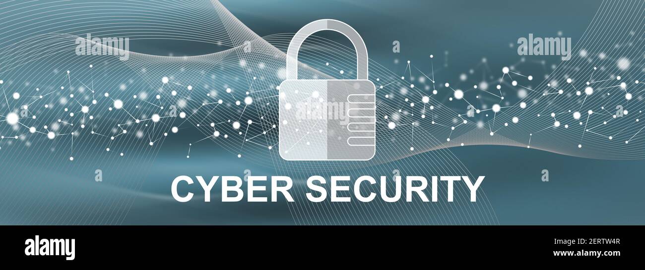 Illustration of a cyber security concept Stock Photo - Alamy