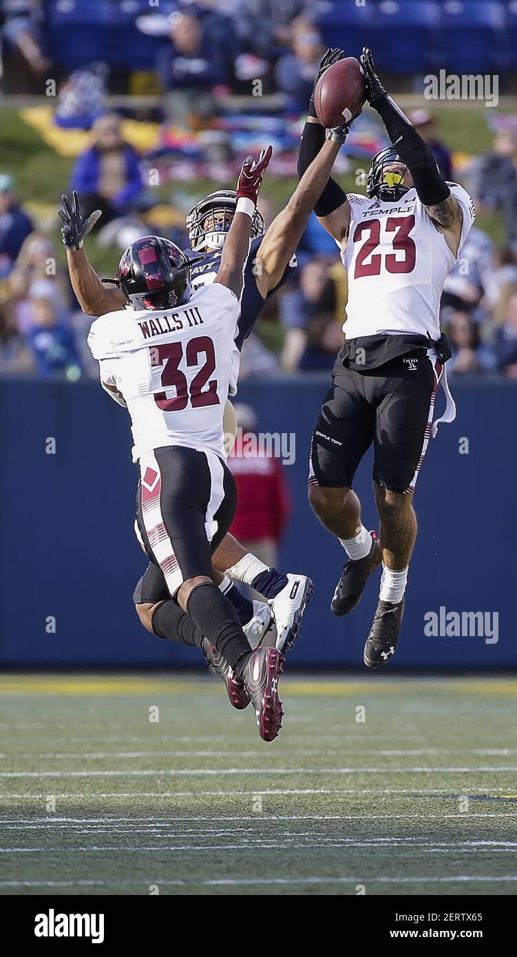 October 13, 2018: United States Naval Academy Midshipmen QB #10 Malcolm ...