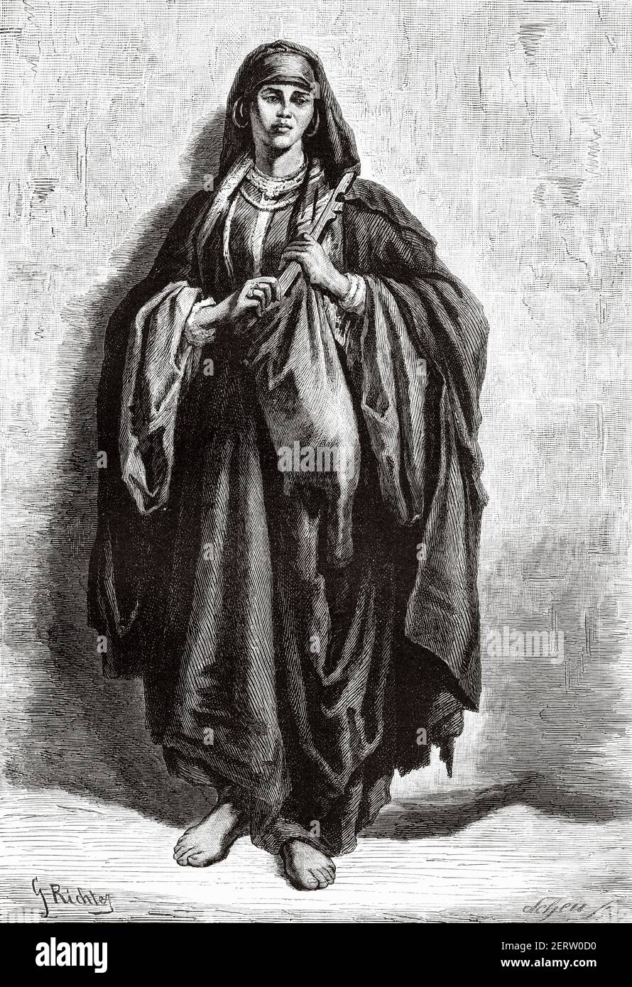 Egyptian dancing girls Ghawazi. The Ghawazi were groups of itinerant ...