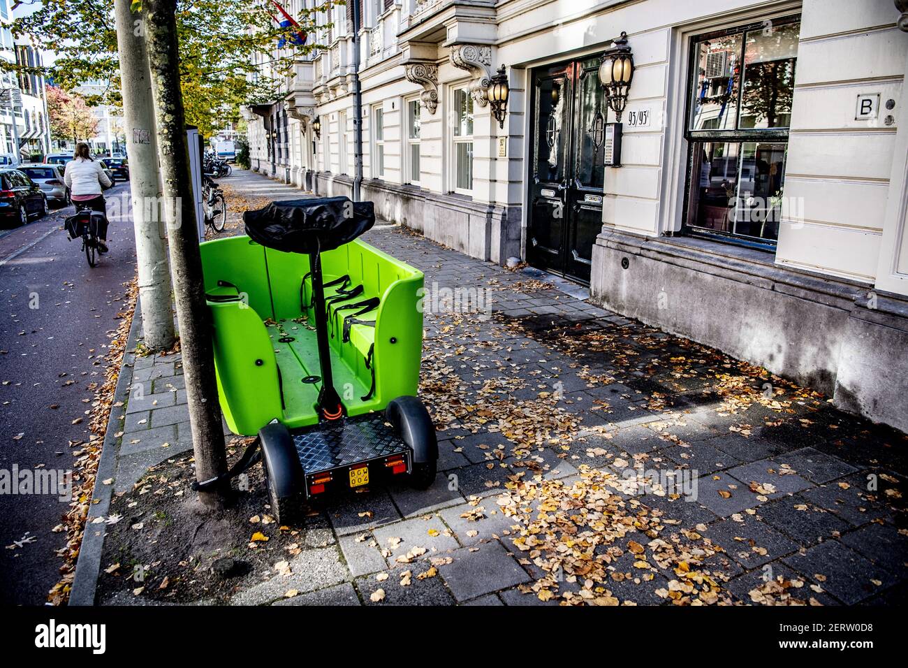 THE HAGUE- A Stint cargo vehicle is parked on a street in The Hague on ...