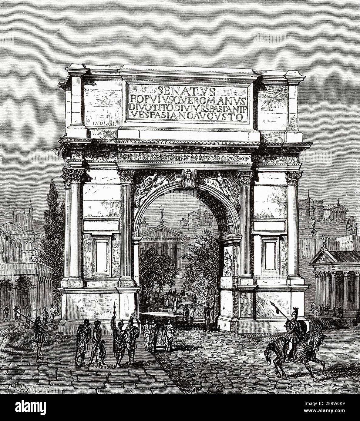 Arch Of Titus Drawing