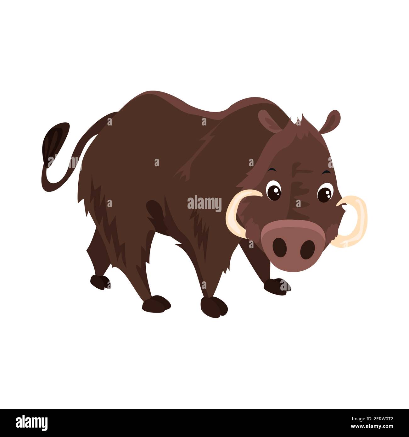 Boar flat icon. Colored vector element from animals collection ...