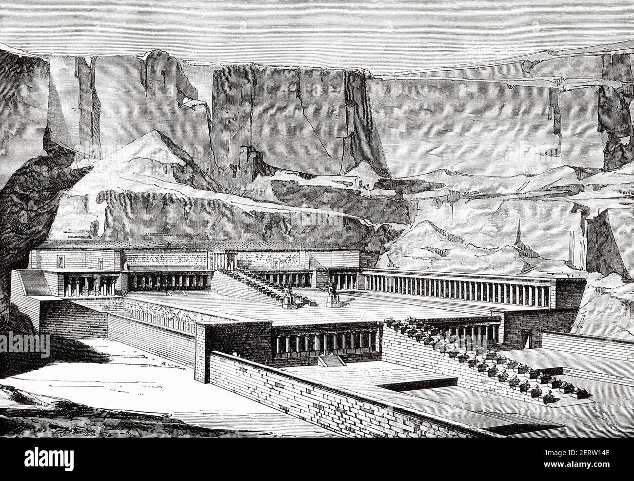 Schematic Drawing Of The Funerary Temple Of Hatshepsut Schematic Drawing Of The Funerary Temple Of Hatshepsut