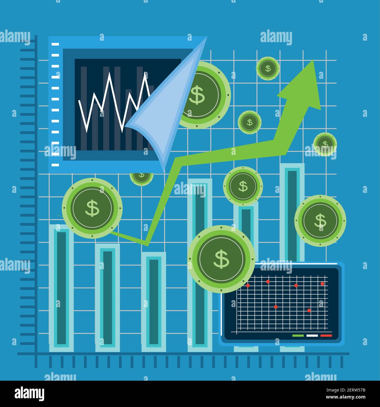 economic statistics diagram growing report Stock Vector Image & Art - Alamy