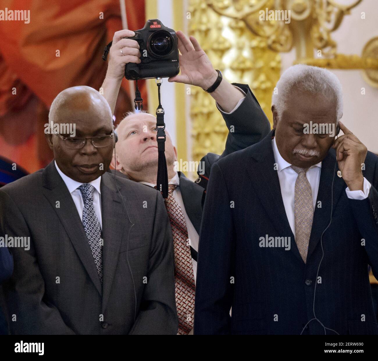 The ceremony of presenting letters of credence to ambassadors of ...