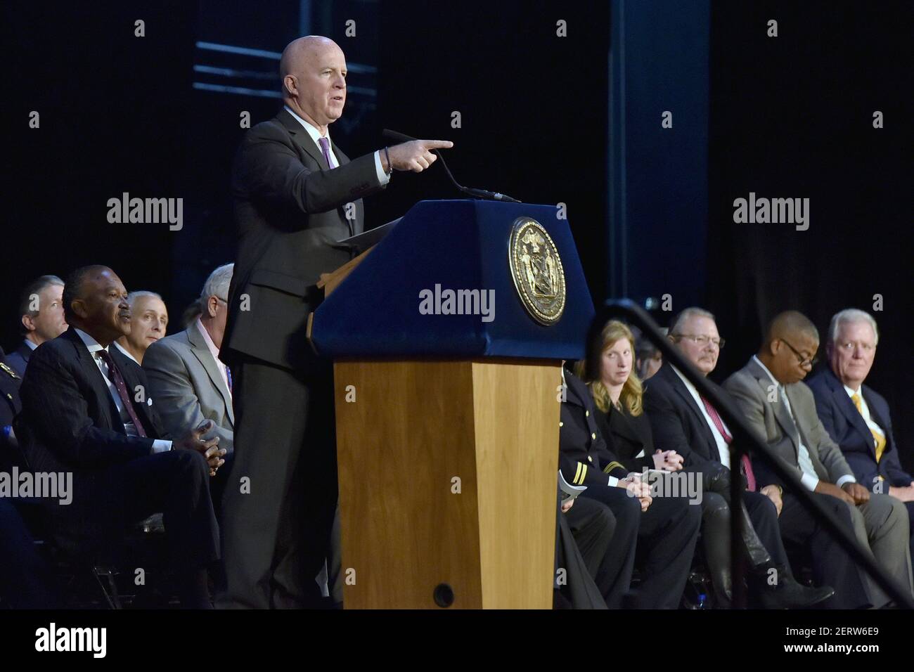 New York City Police Commissioner James P. O'Neill speaks to new ...