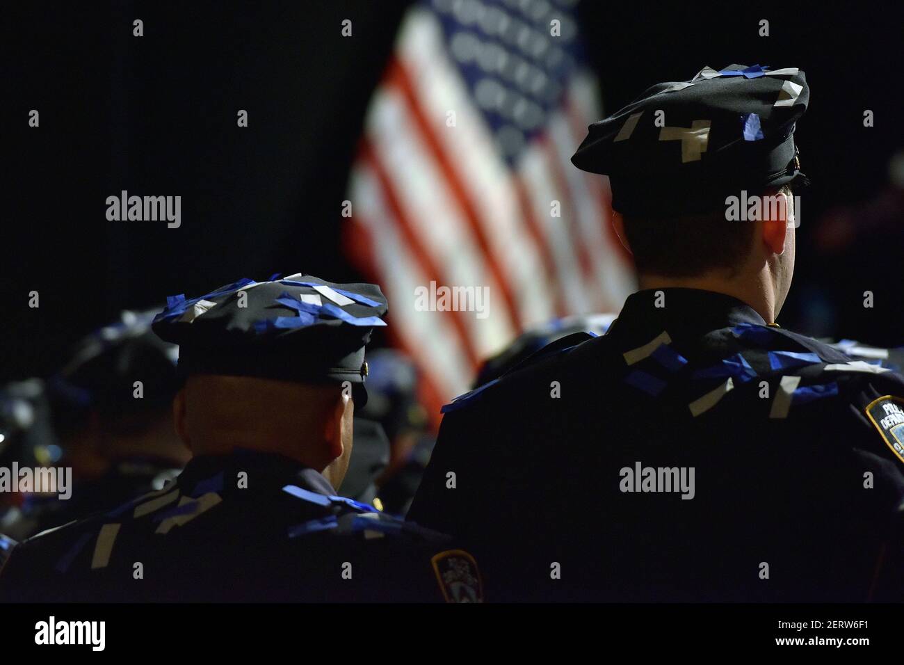 With confetti on their uniforms, new members of the New York City ...