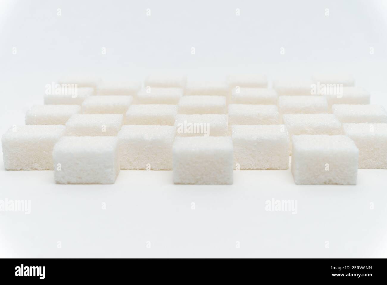 sugar cubes staggered Glucose refined food ingredient Stock Photo - Alamy