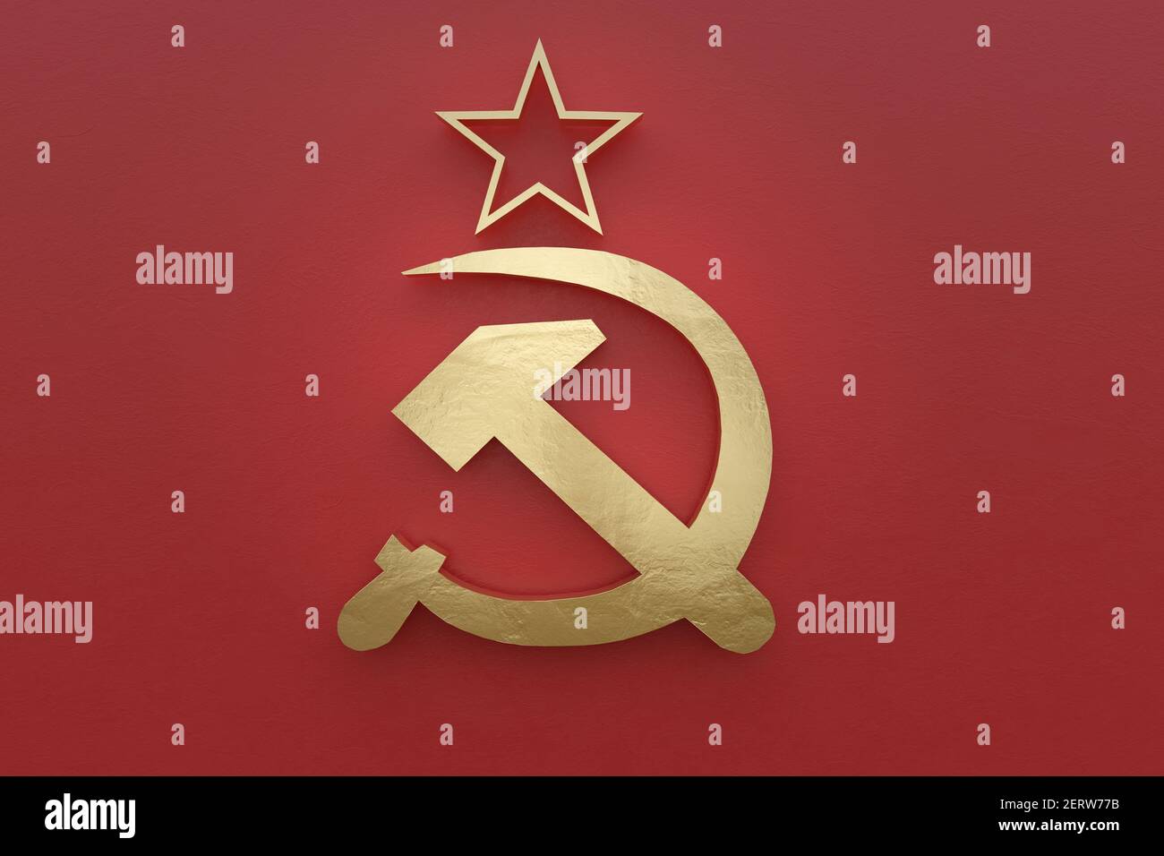 3d rendering of an old Soviet Union flag Stock Photo - Alamy