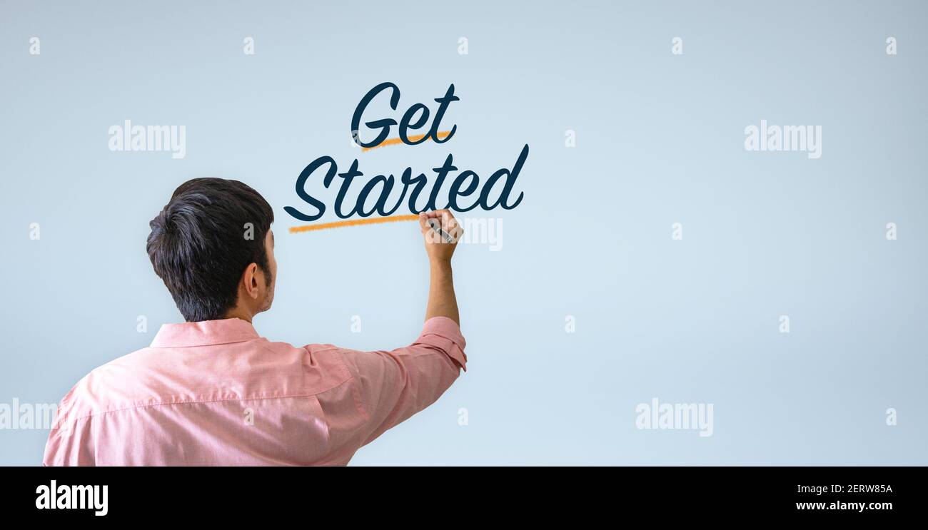 Get Started writing on the wall Stock Photo - Alamy Get Started writing on the wall Stock Photo - Alamy