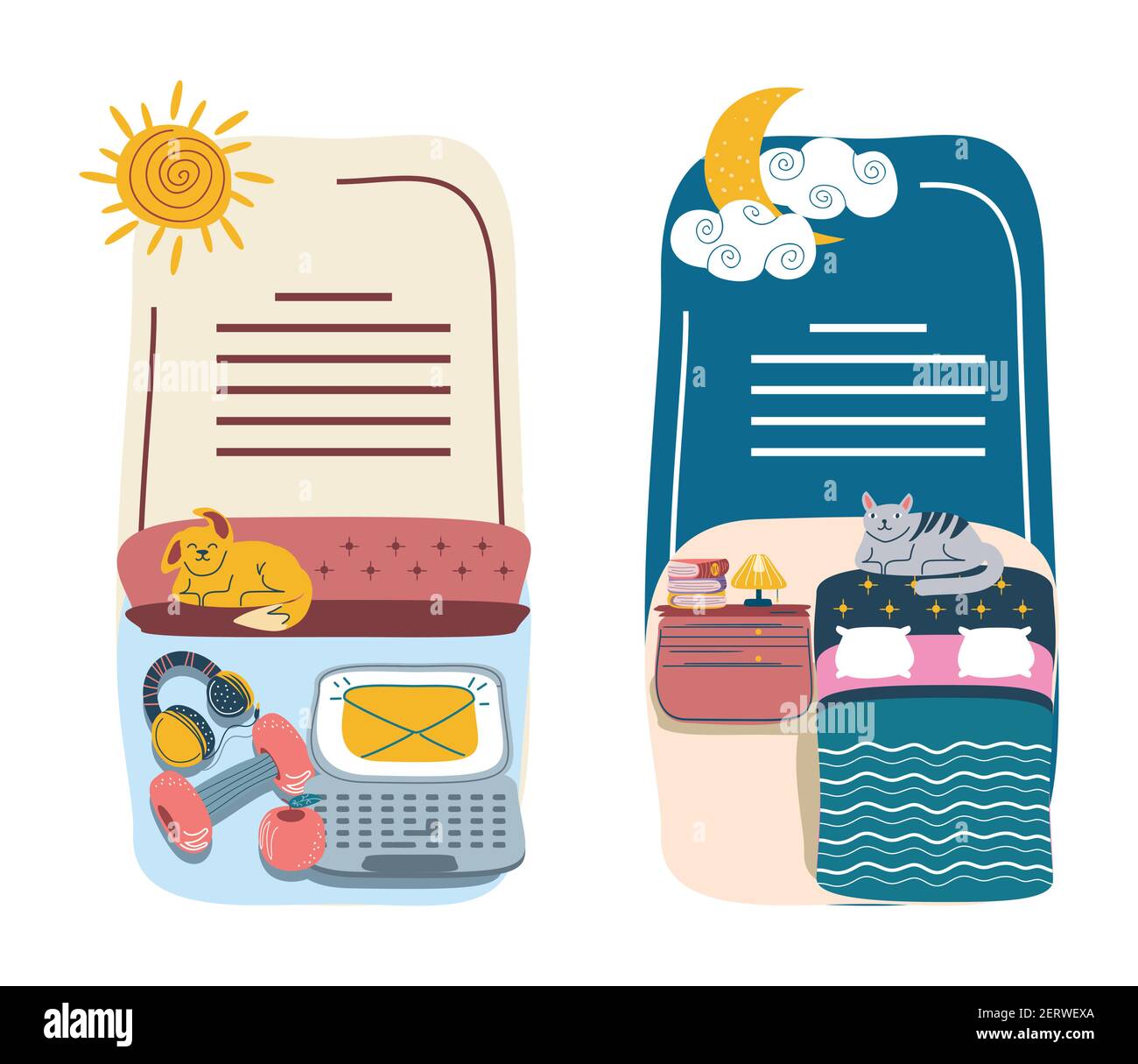 Routine activities Cut Out Stock Images & Pictures - Alamy