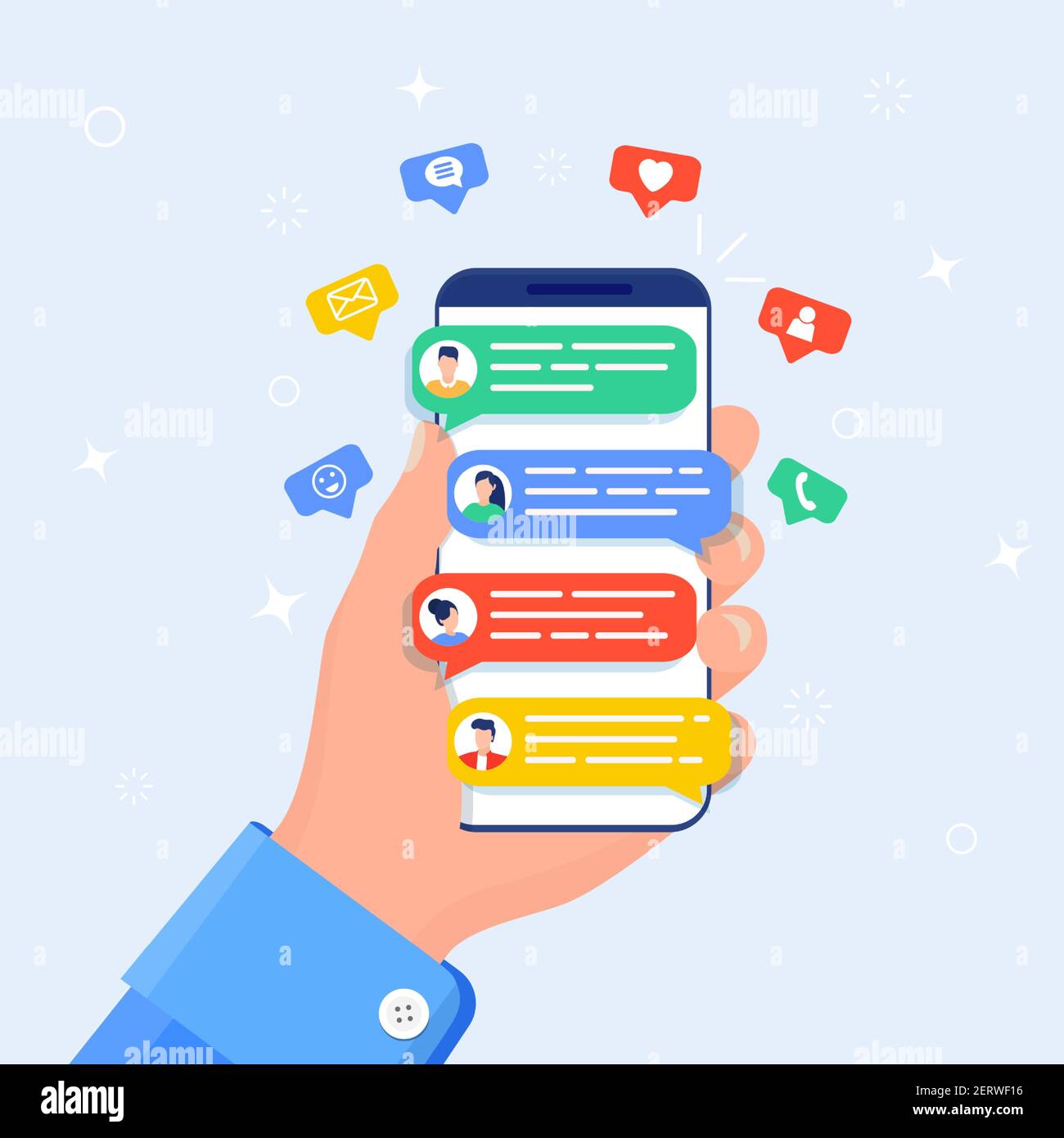 Whats app notification hi-res stock photography and images - Alamy