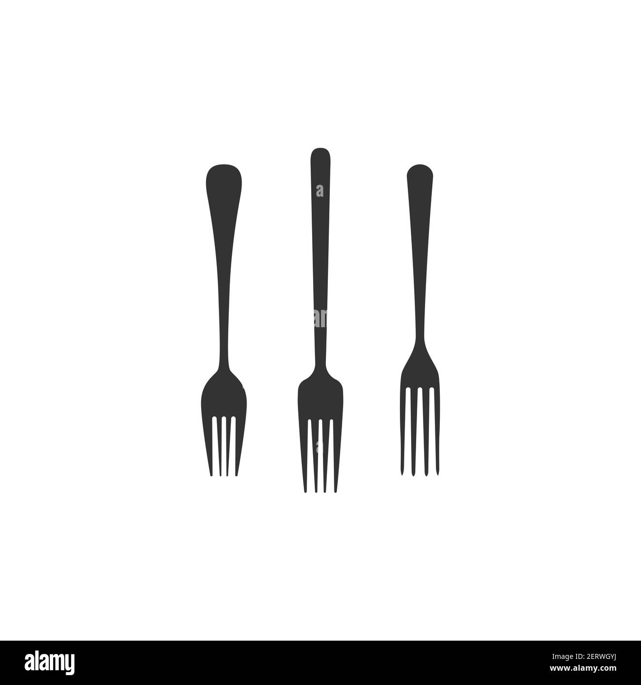Three forks Stock Vector Images - Alamy