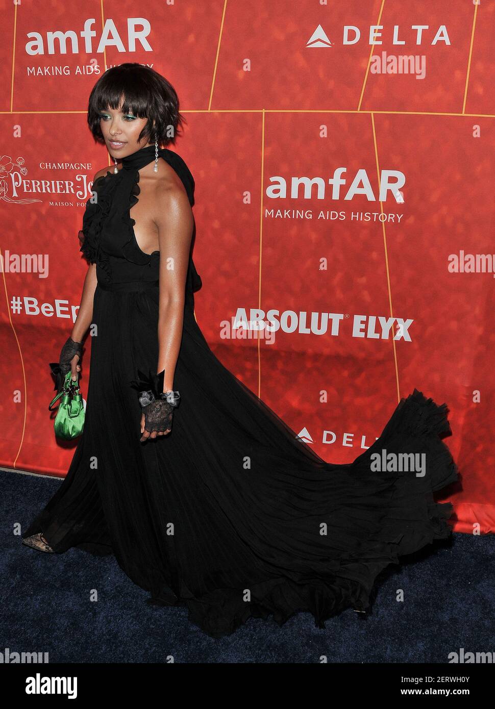 Kat Graham arrives at the amfAR Gala Los Angeles 2018 held at the ...
