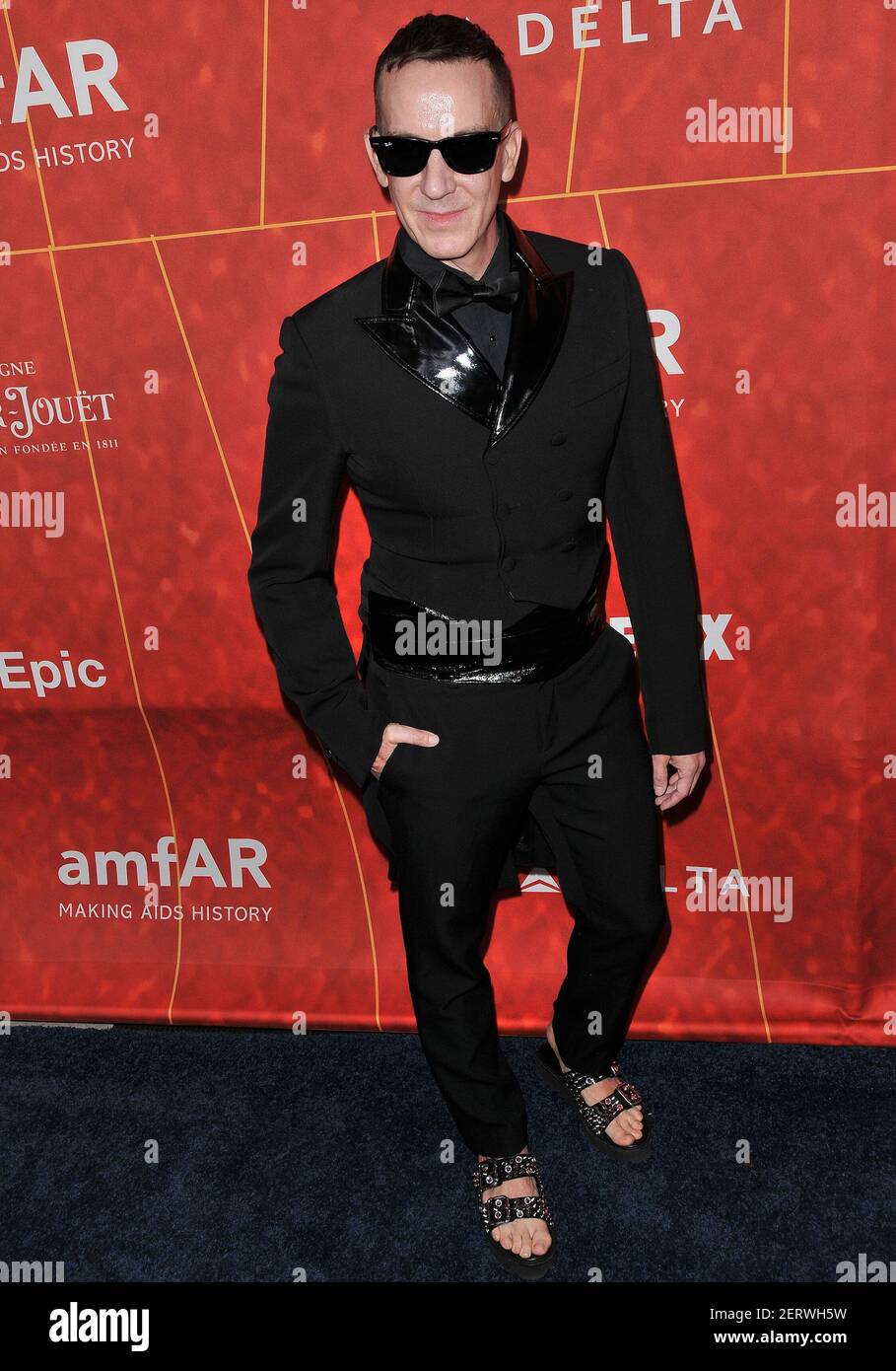 Jeremy Scott arrives at the amfAR Gala Los Angeles 2018 held at the ...