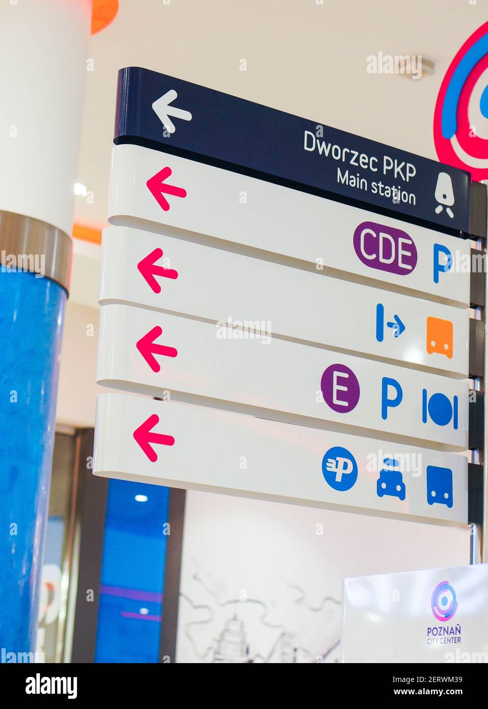 Directions direction signs mall hi-res stock photography and images - Alamy