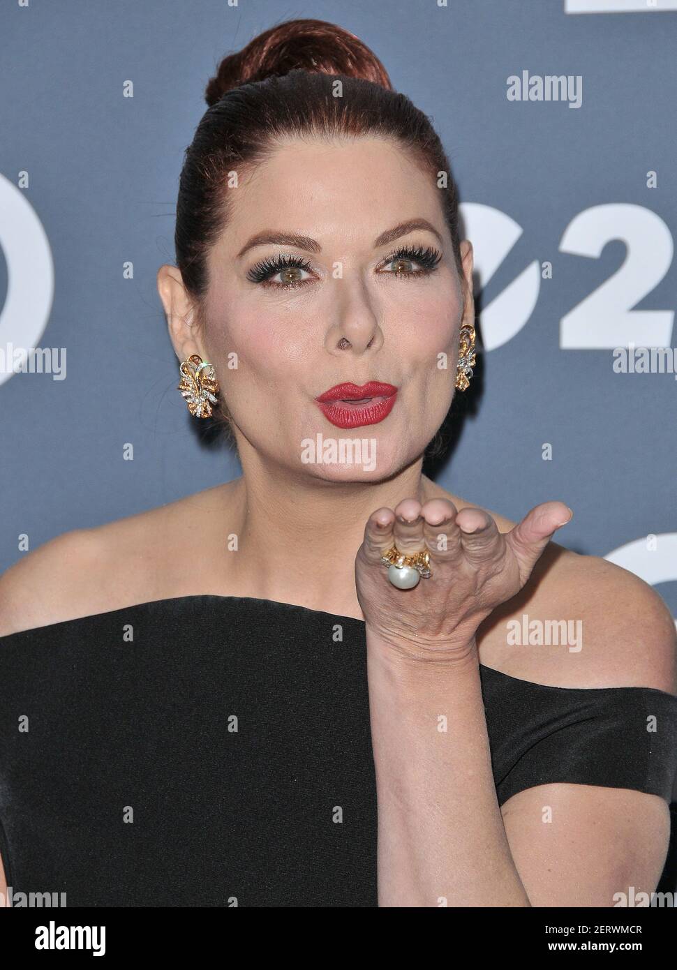 Debra Messing arrives at the 2018 GLSEN Respect Awards held at the ...