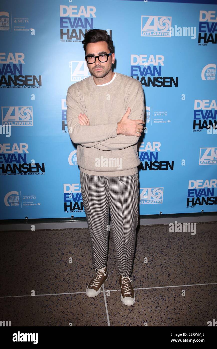 Dan Levy attends the Los Angeles Opening Night of musical "Dear Evan ...