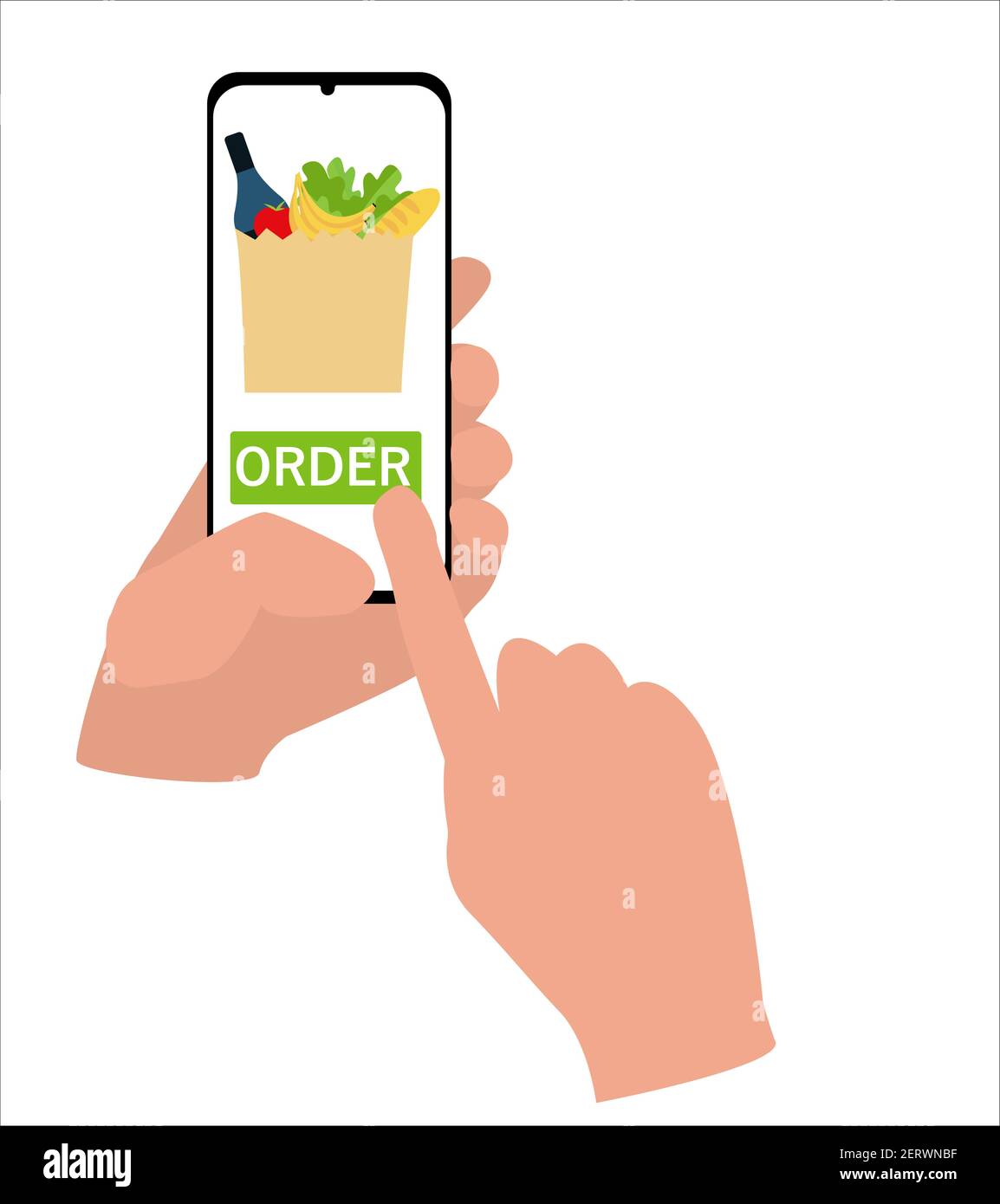 Online orders vector vectors Stock Vector Images - Alamy