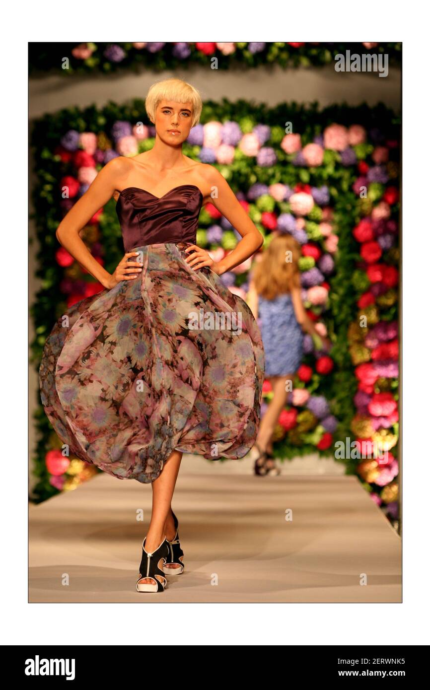 London Fashion Week.... House of Holland. Agyness Deynphotograph by ...