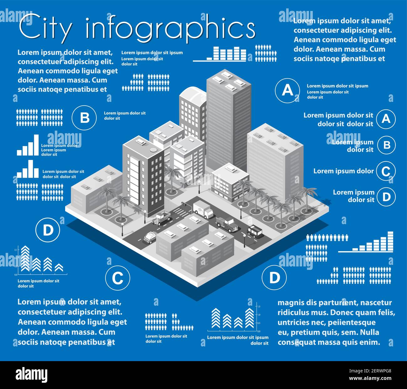 Creative infographic city map hi-res stock photography and images - Alamy