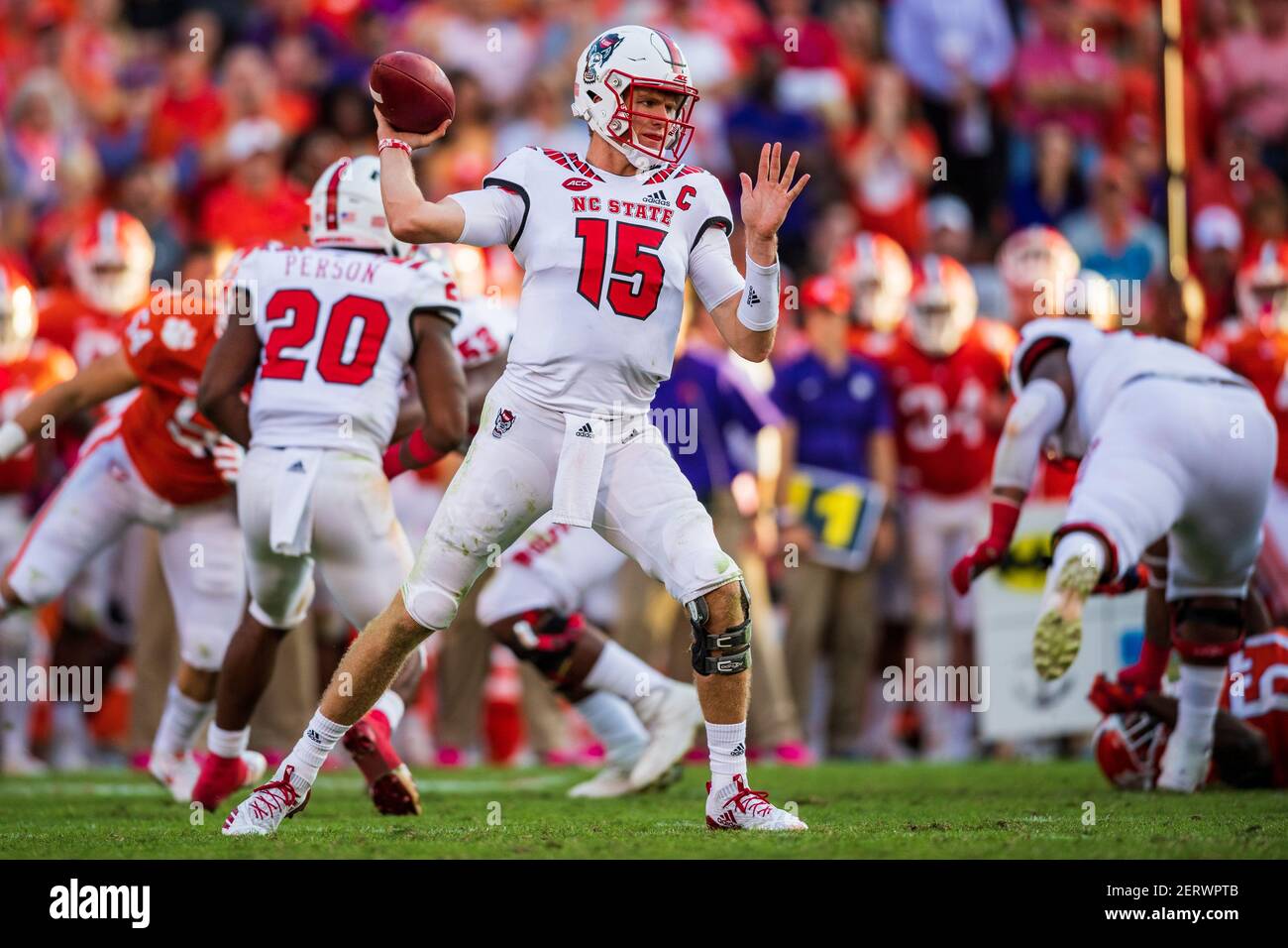North Carolina State Wolfpack quarterback Ryan Finley (15) during the ...