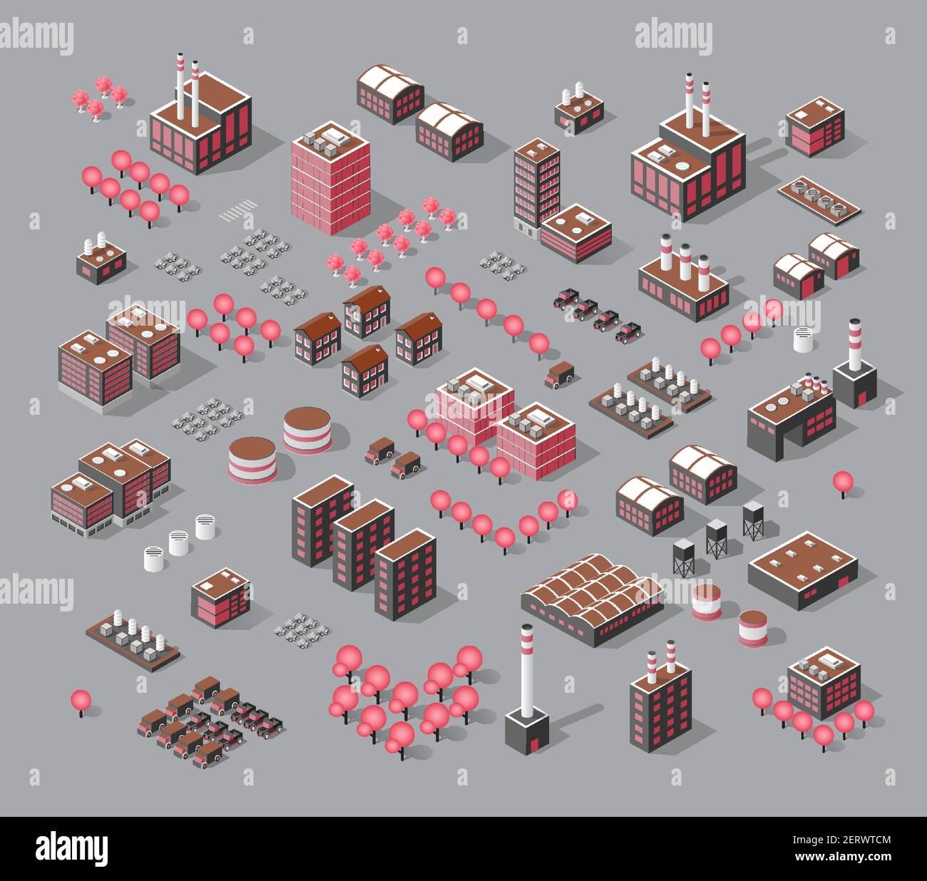 Company buildings buildings production Stock Vector Images - Alamy