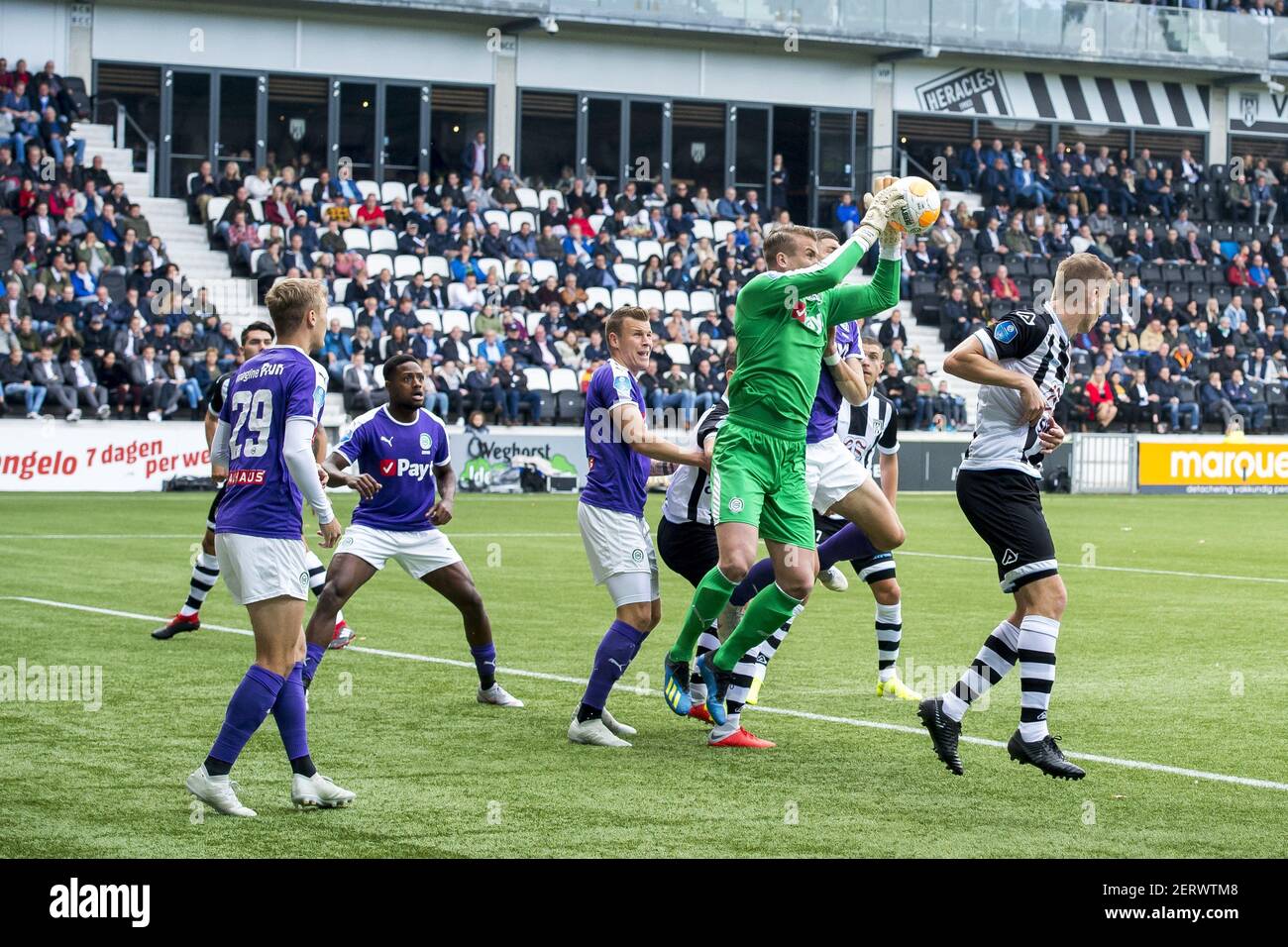 ALMELO, Football, 21-10-2018, Heracles - FC Groningen , Polman stadium ...