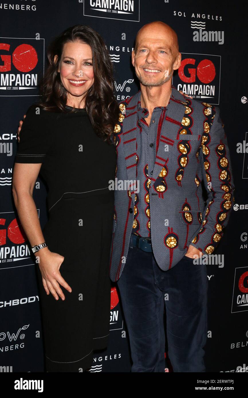 LOS ANGELES - OCT 20: Evangeline Lilly, Scott Fifer at the GO Campaign ...