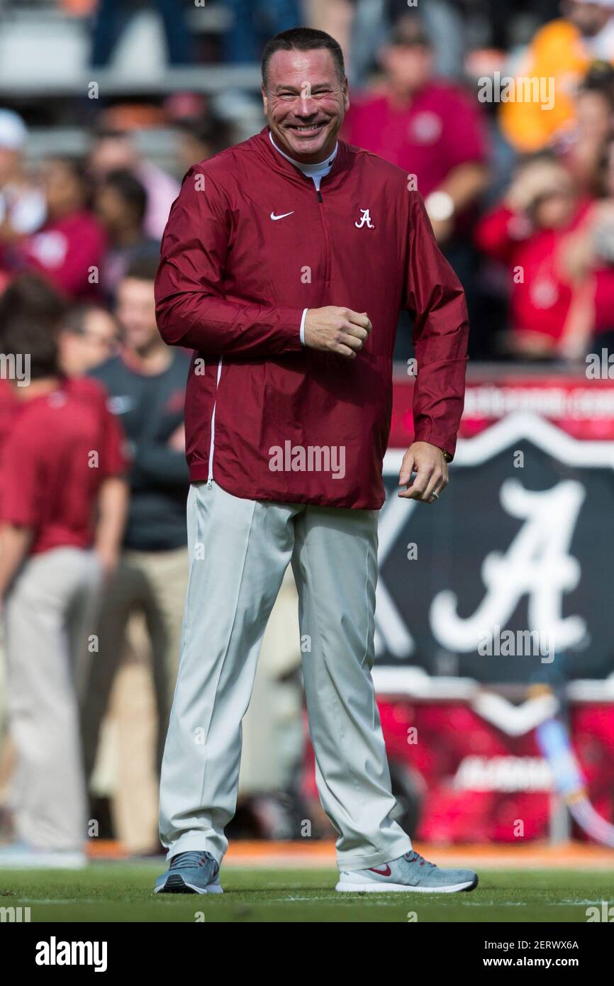 October 20, 2018: Butch Jones Alabama Crimson Tide offensive analyst ...