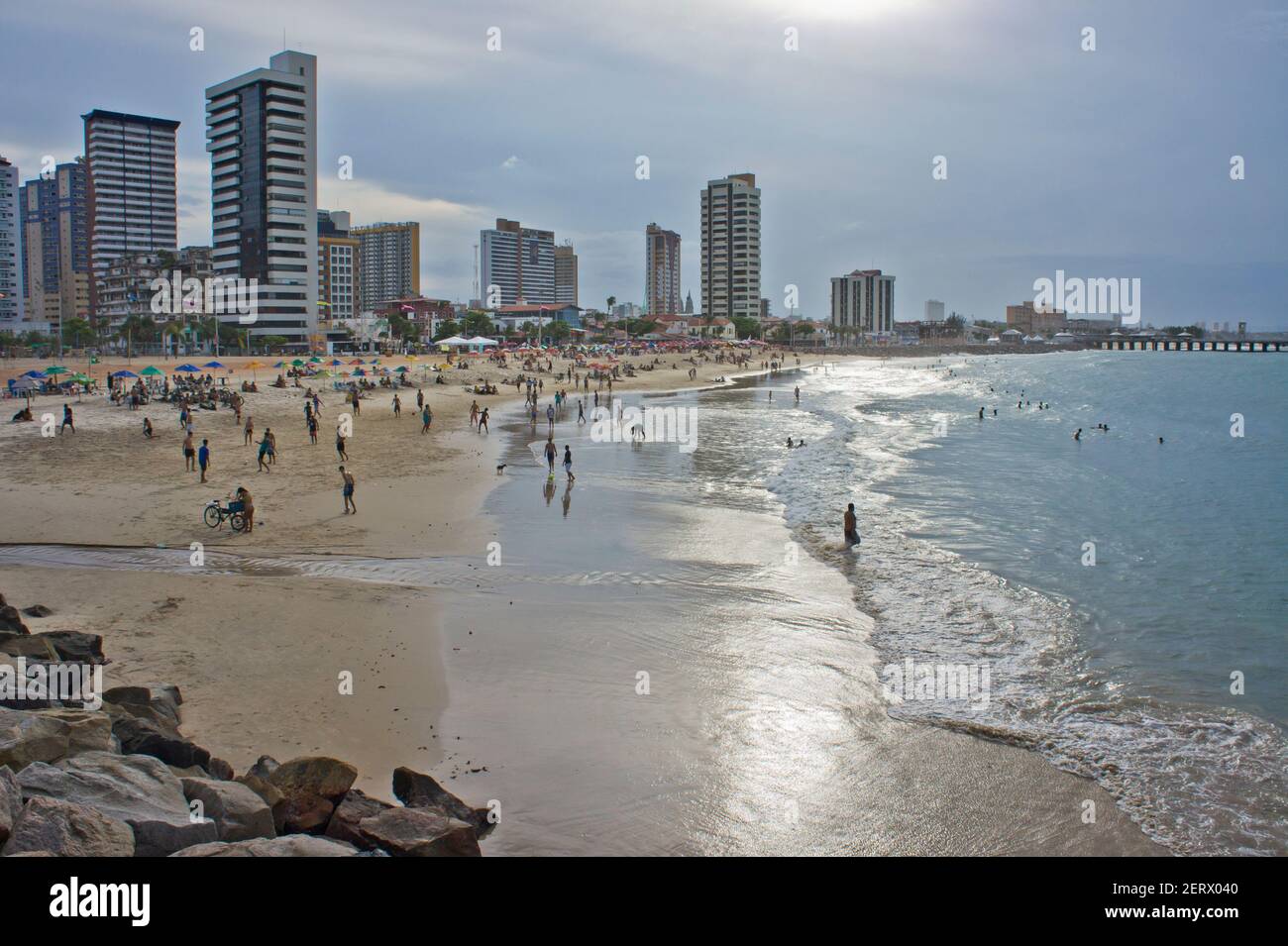 Fortaleza, Modern City Skyline beside the beach, Brazil, South America ...