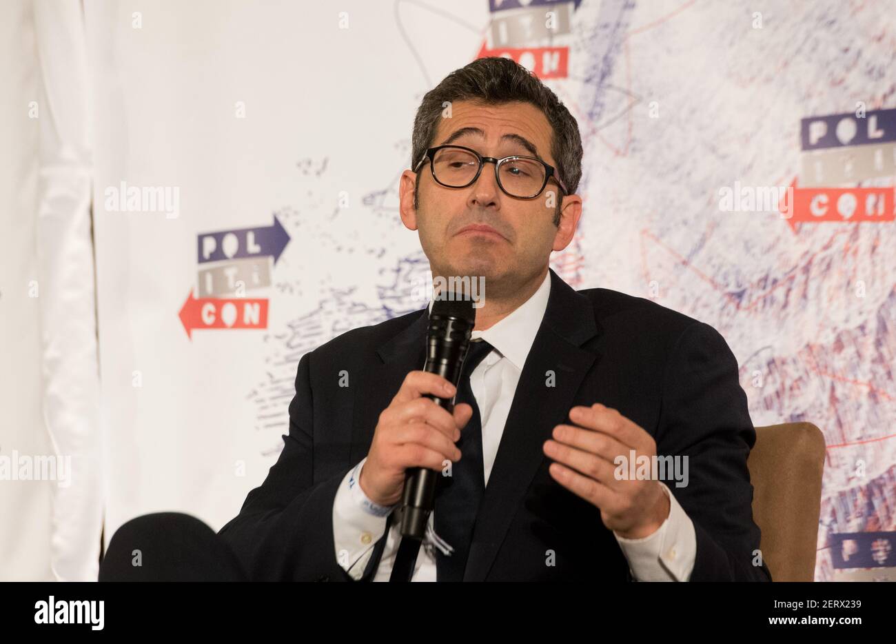 Sam Seder debates with Charlie Kirk at Politicon in Los Angeles ...