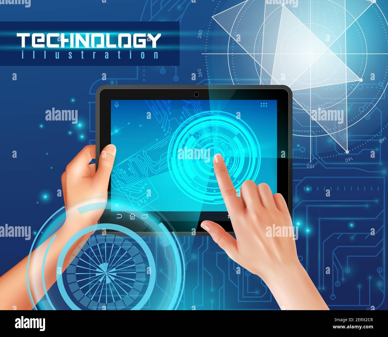 Graphical electronic device Stock Vector Images - Alamy
