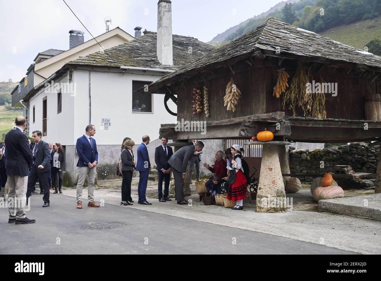 20-10-2018 Cangas Queen Letizia and King Felipe visiting Moal, Cangas ...