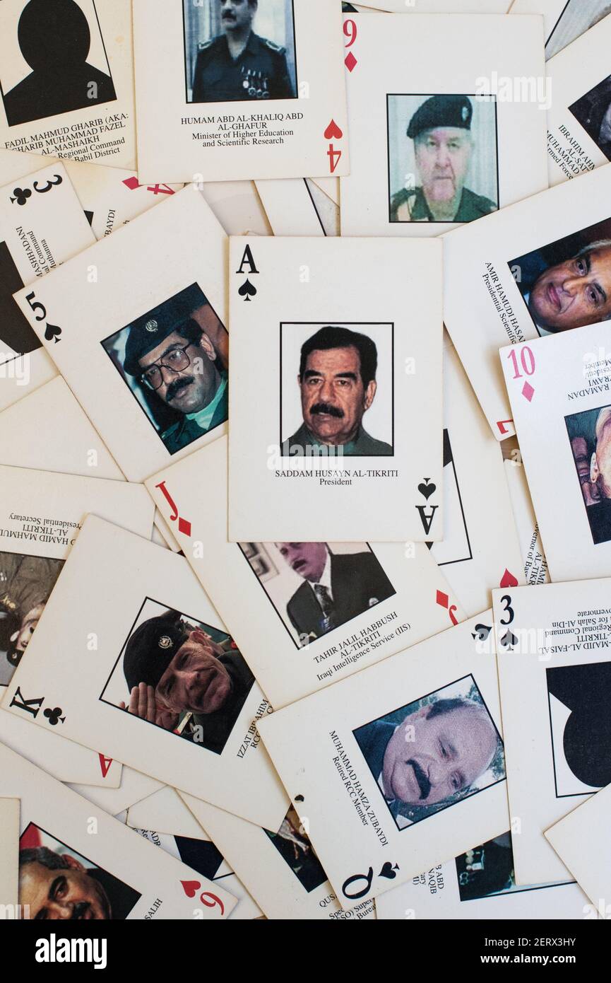Most Wanted Iraqi Playing Cards were part of a program termed as "p ...