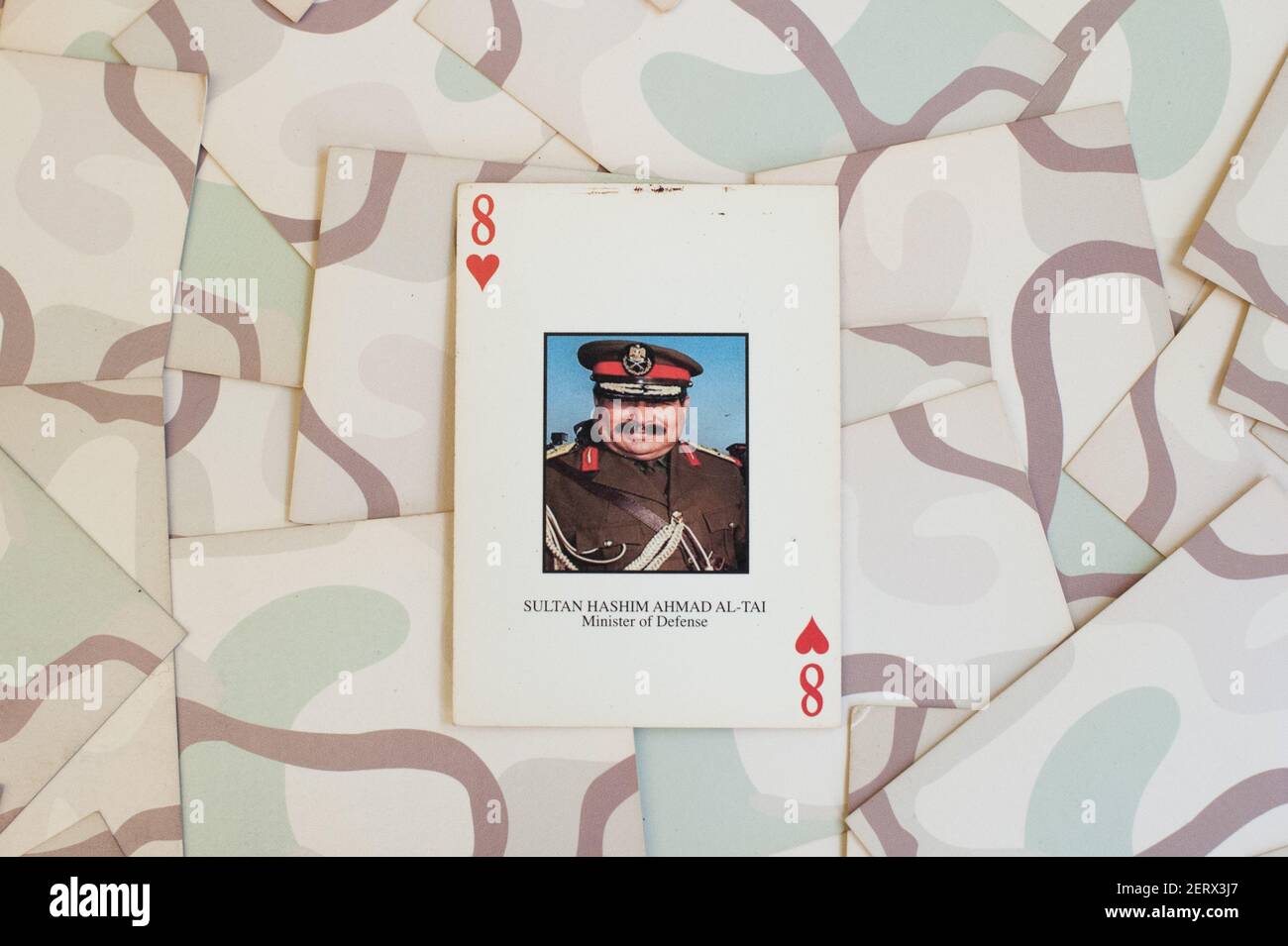 Sultan Hashim Ahmad Al-Tai (eight of hearts) card part of Most Wanted ...