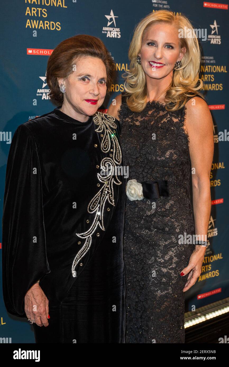 Marina Kellen (L) is seen with AFTA Awards Chair Carolyn Clark Powers ...