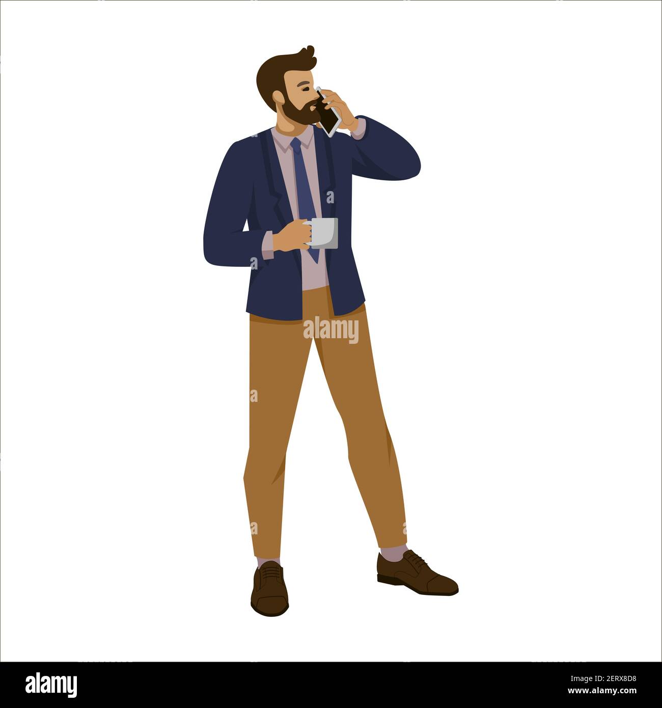 White mug on stand Stock Vector Images - Alamy