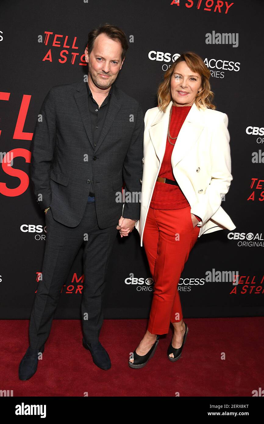 Russell Thomas and actor Kim Cattrall attend the "Tell Me A Story ...