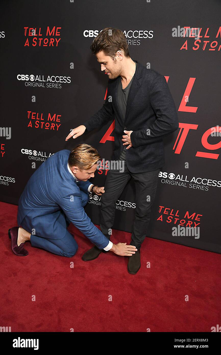 Russell Thomas and actor Kim Cattrall attend the "Tell Me A Story ...