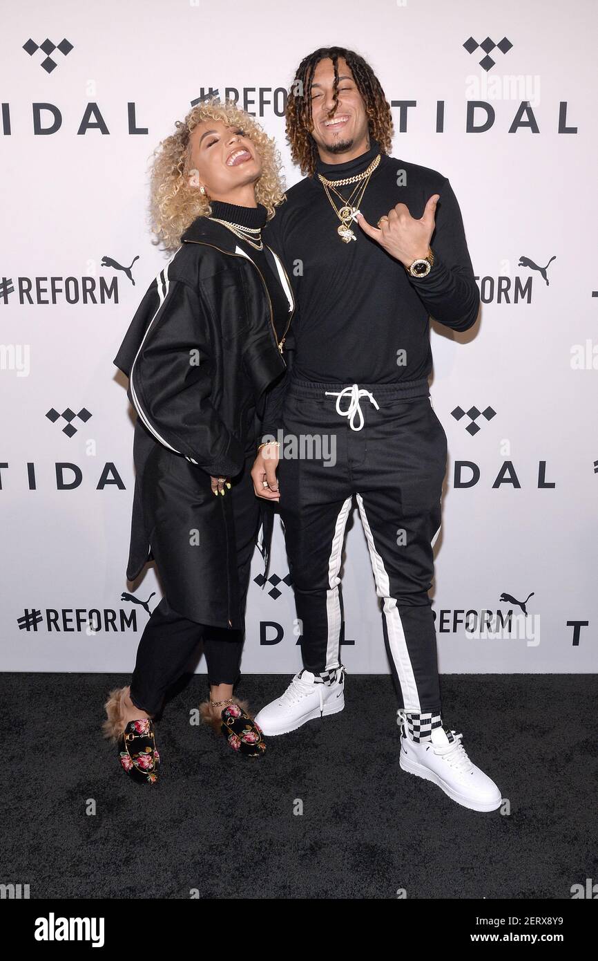 (L-R) DaniLeigh and Brandon Bills attend the 4th Annual TIDAL X ...