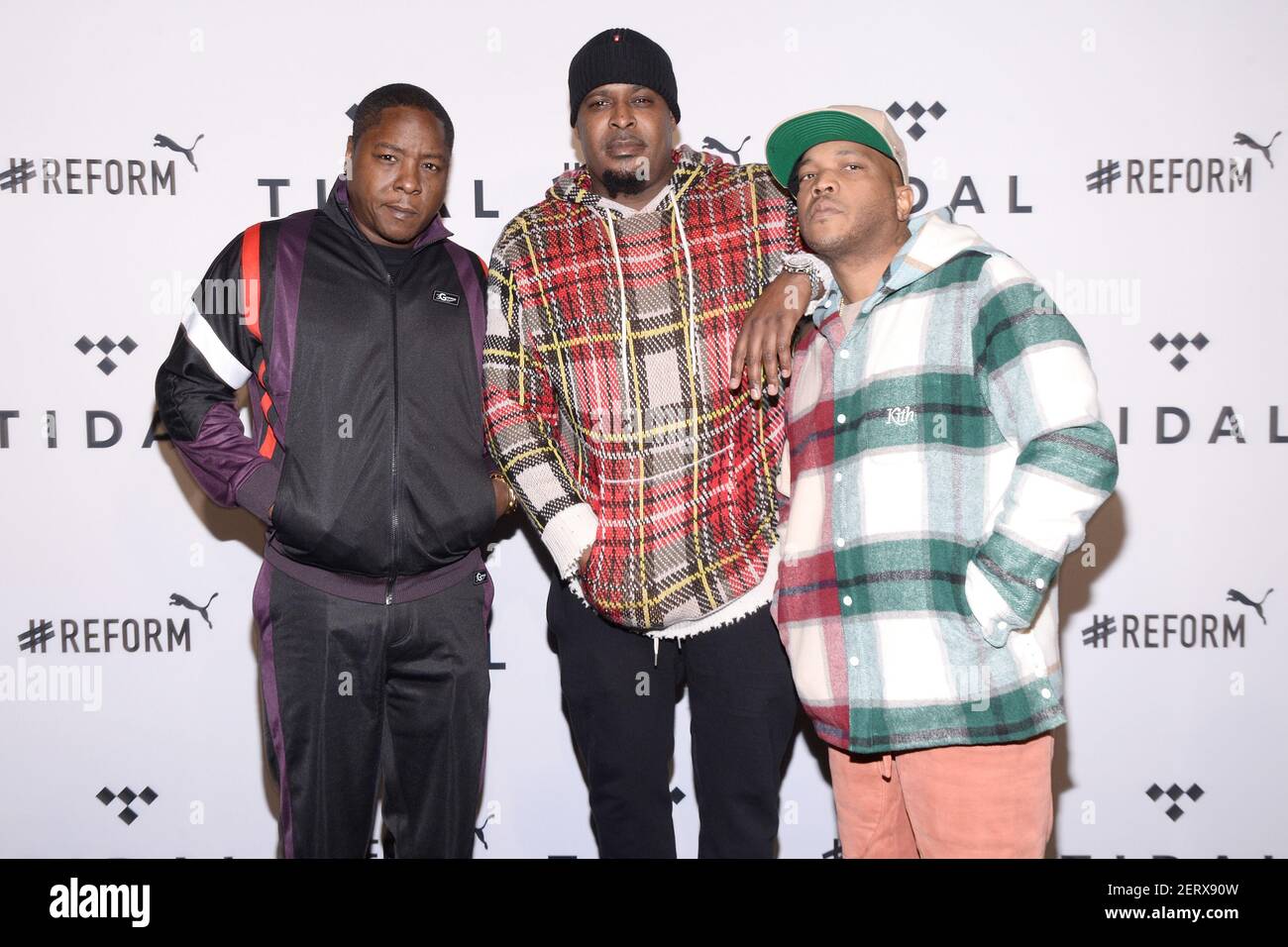 (L-R) Jadakiss, Sheek Louch and Styles P of The LOX attend the 4th ...