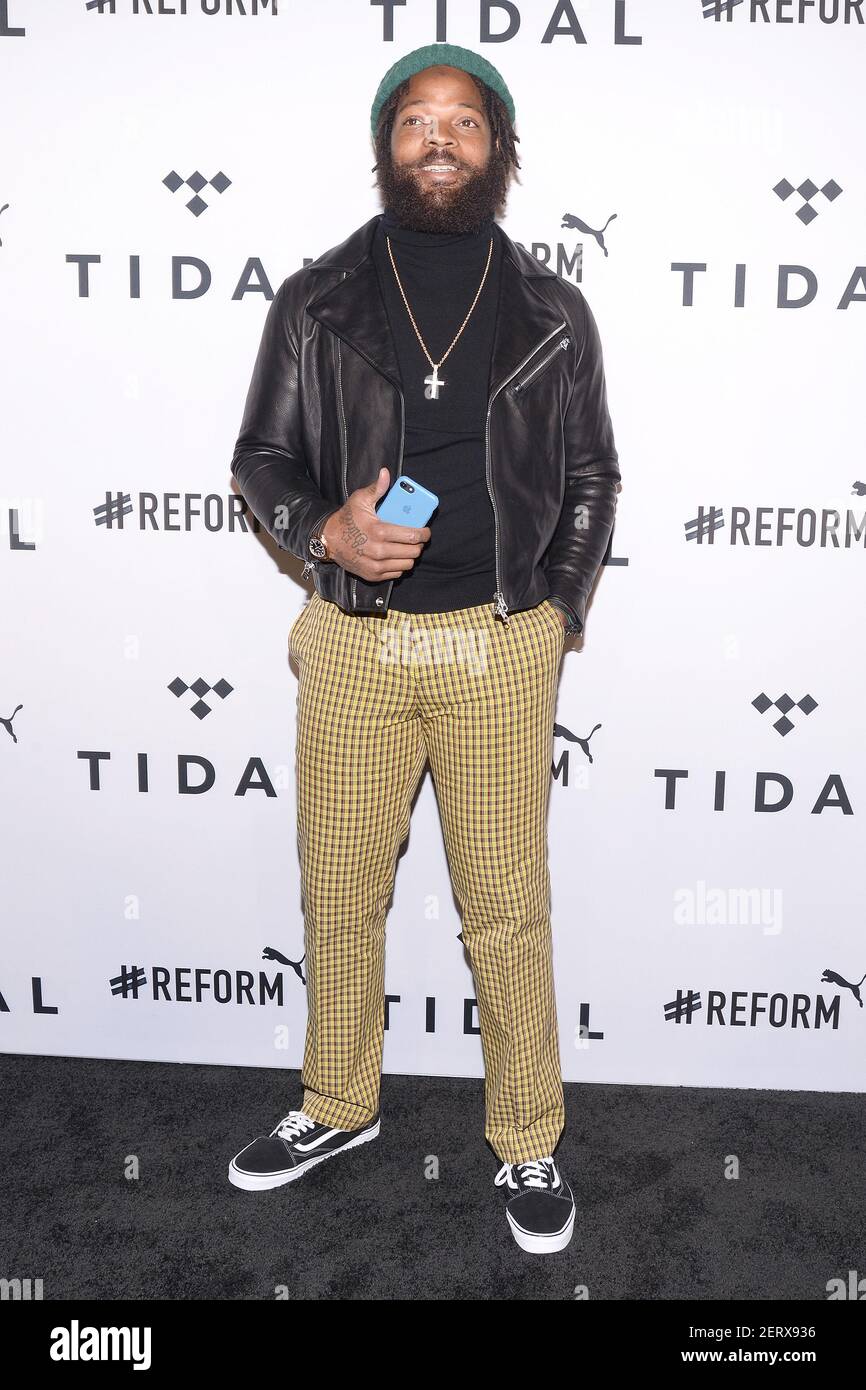 Michael Bennett attends the 4th Annual TIDAL X: Brooklyn at Barclays ...