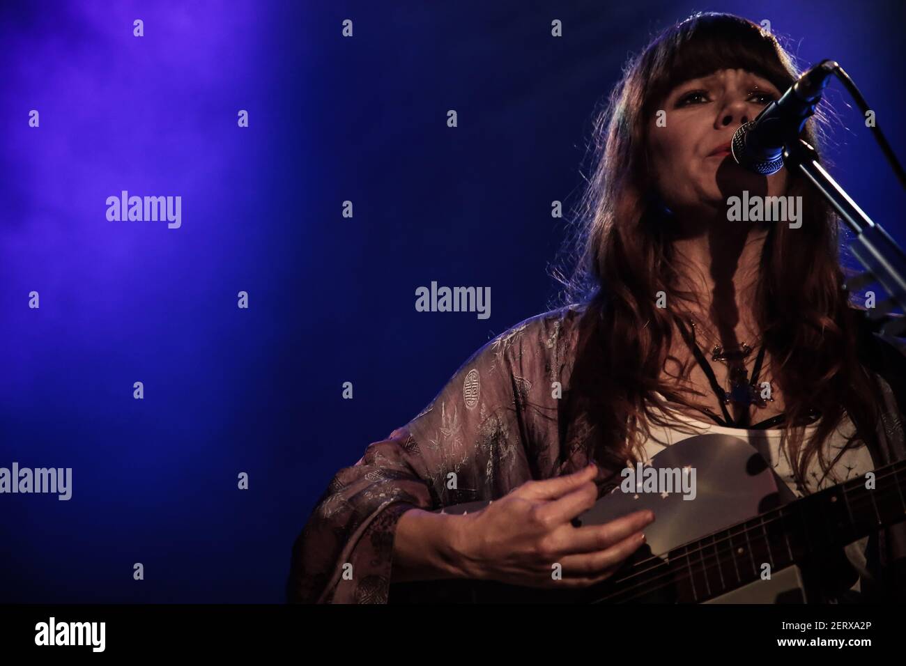 Jenny Lewis and her band performing live on stage at Islington Assembly ...