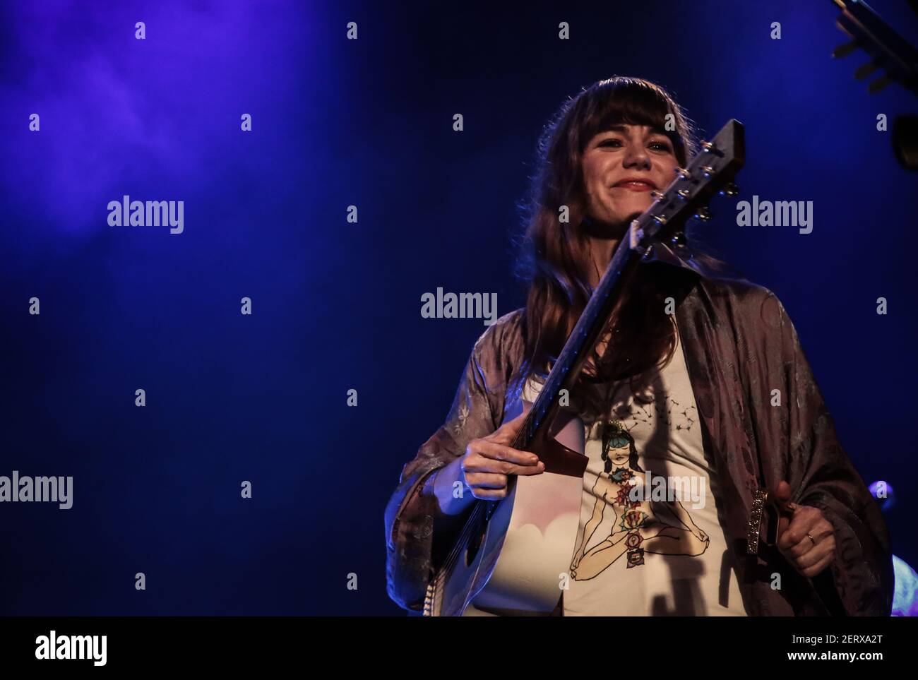 Jenny Lewis and her band performing live on stage at Islington Assembly ...