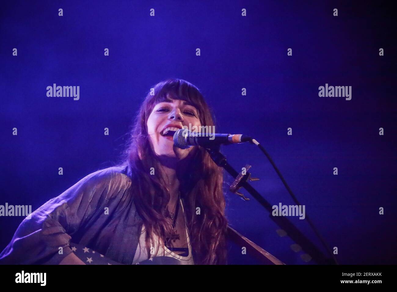 Jenny Lewis and her band performing live on stage at Islington Assembly ...