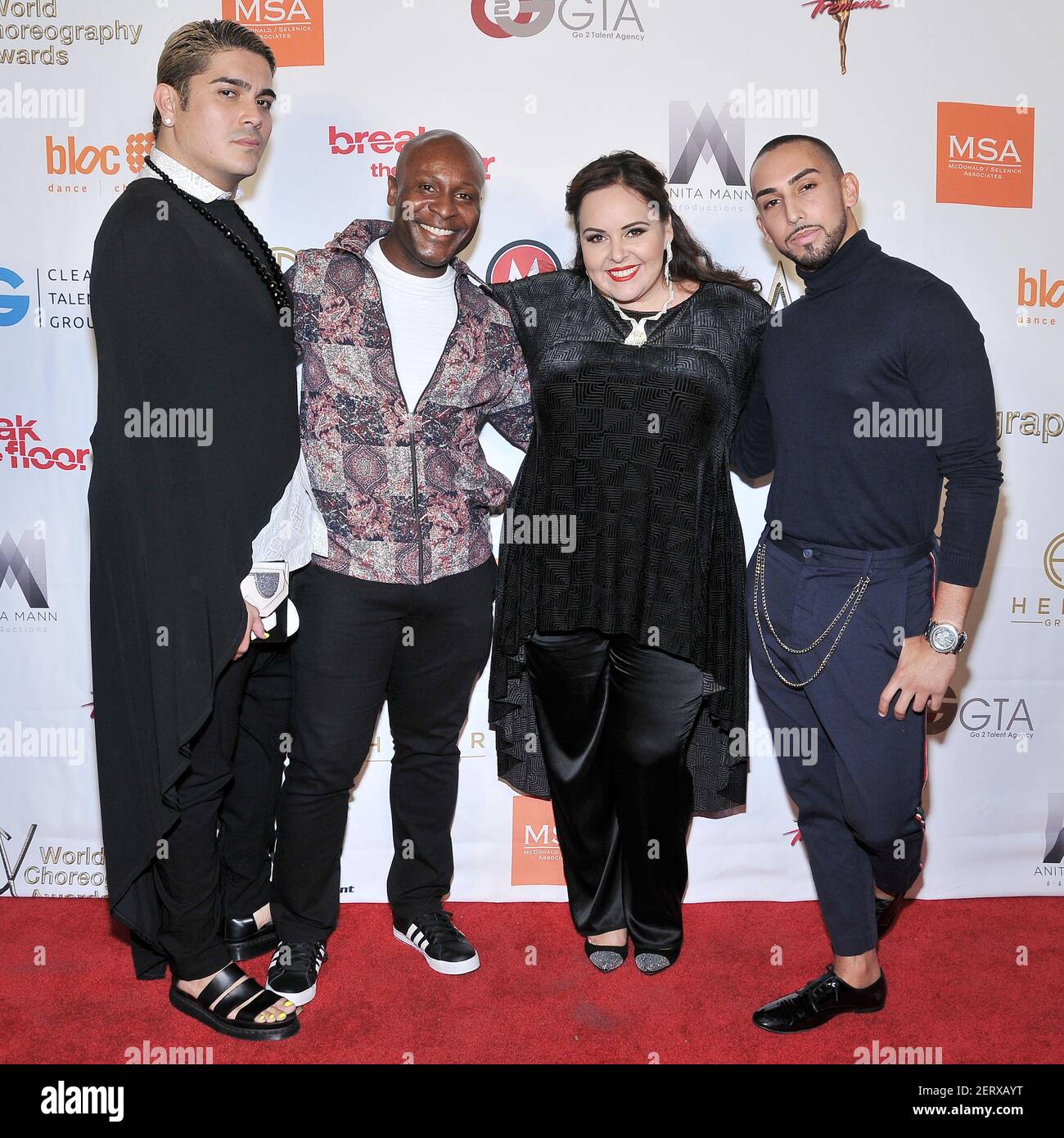(L-R) Ambrose Respicio, Elijah Gibson, Tessandra Chavez and Kevin Frey ...