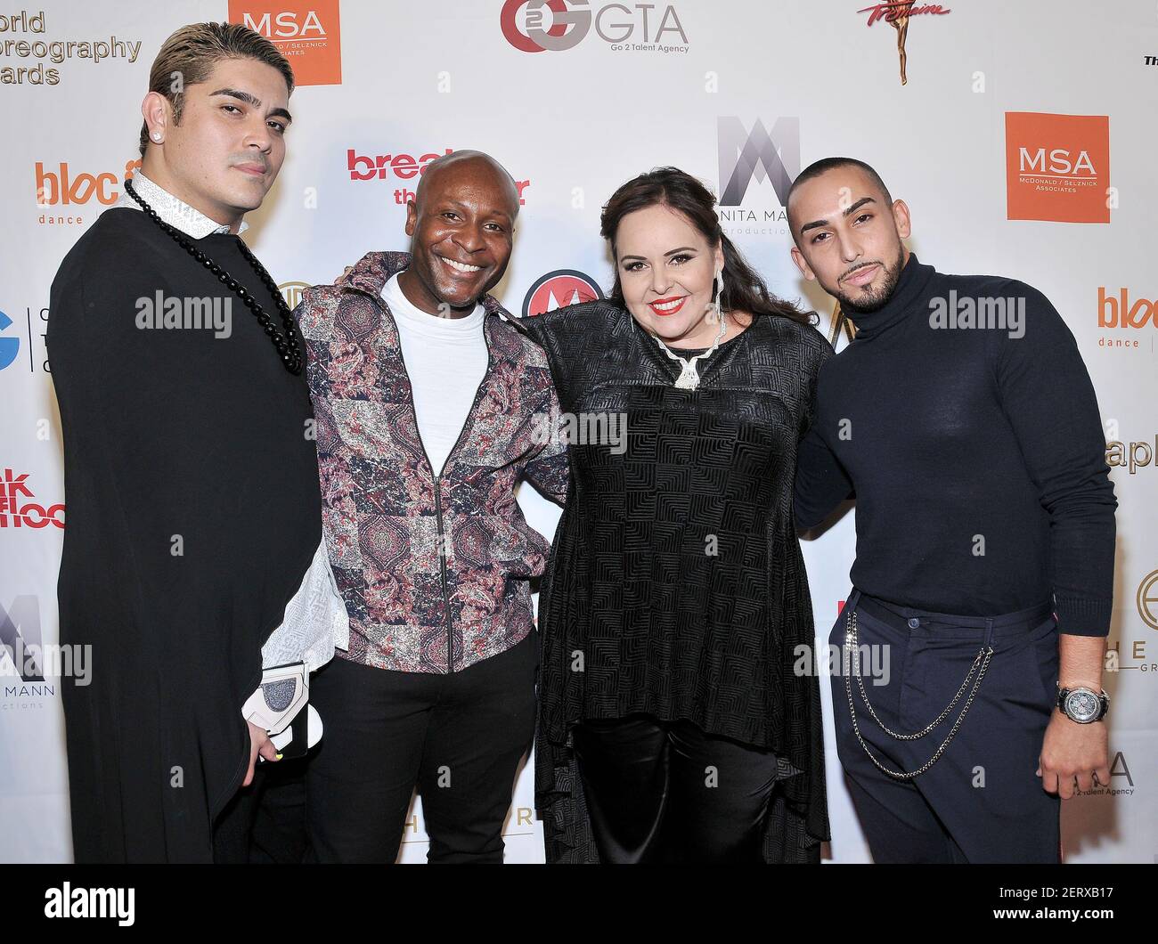 (L-R) Ambrose Respicio, Elijah Gibson, Tessandra Chavez and Kevin Frey ...